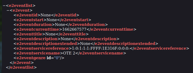 Epgnow Api Call Does Not Work As Expected · Issue 1571 · E2openpluginse2openplugin Openwebif 6227
