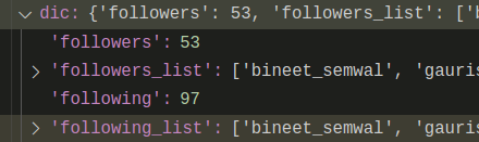 [ISSUE]Multiple follows_list in a program is returning the same list everytime despite using ...