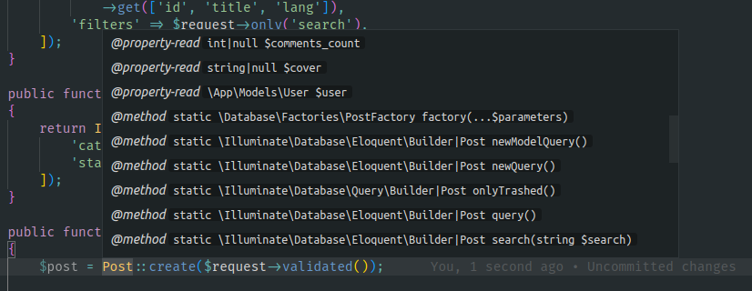Not indexing generated ide helper files · Issue #2449 · bmewburn/vscode-intelephense · GitHub