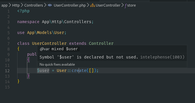 Generated Ide Helper Files Not Working Inside Controller · Issue #2459 · bmewburn/vscode ...