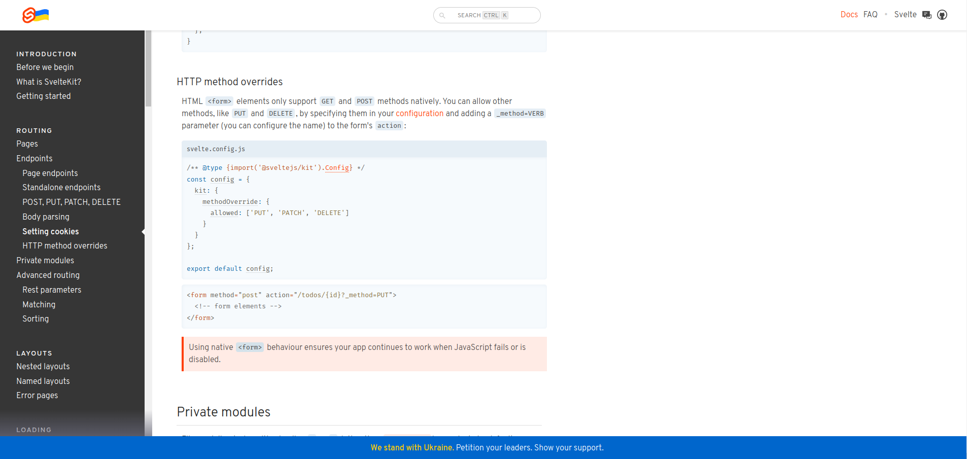 Color adjustment asap please - Docs · Issue #4594 · sveltejs/kit · GitHub