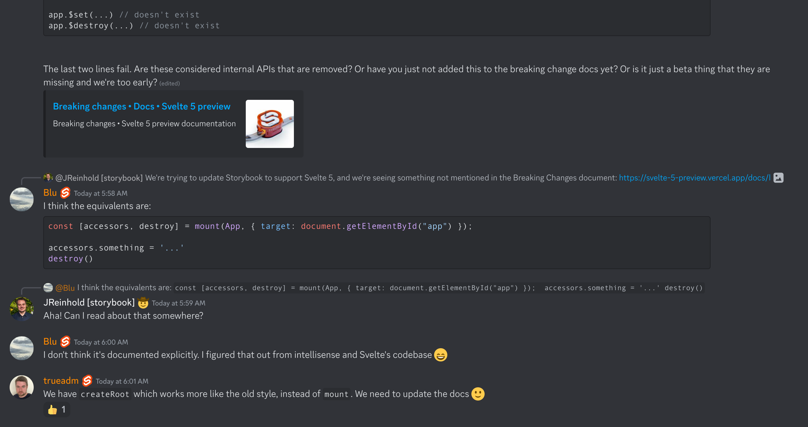 update migration docs for `$set` and `$destroy` · Issue #9523 · sveltejs/svelte · GitHub