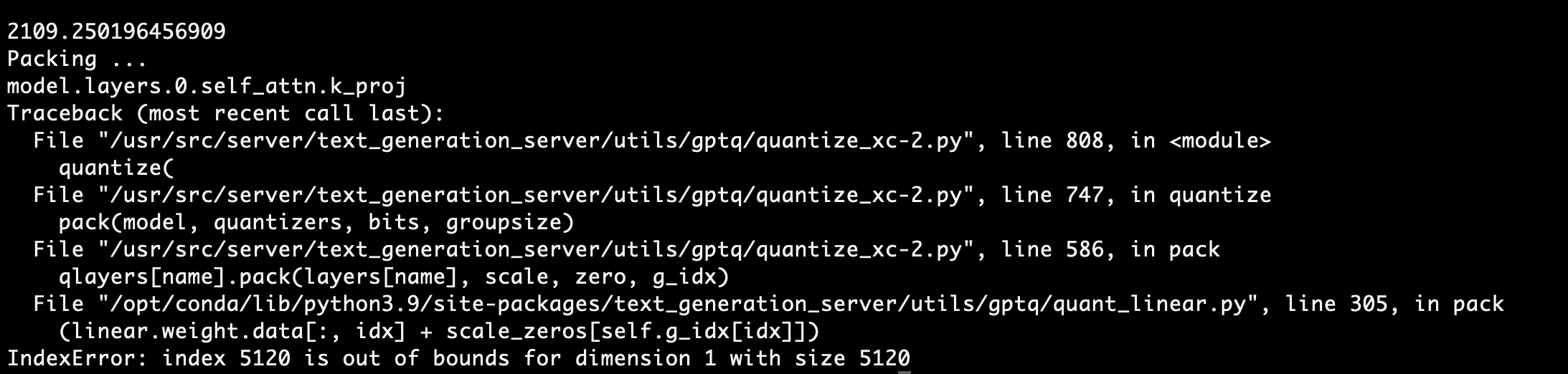 GPTQ used 8bits may have a bug · Issue #784 · huggingface/text-generation-inference · GitHub