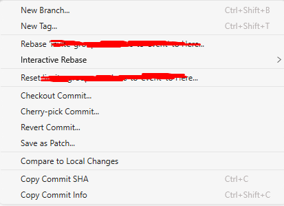[Feature Request] Right click item to view commit on Github when right clicking on commit in All ...