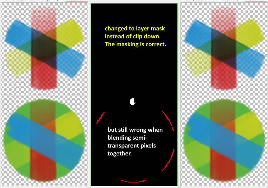 Semi transparent pixels doesn't blend well together? · Issue #841 ...