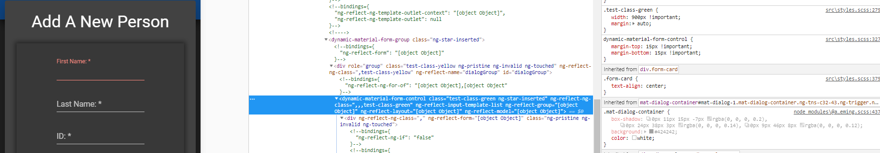 Adding a CSS class to all controls within a FormGroup · Issue #898 · udos86/ng-dynamic-forms ...