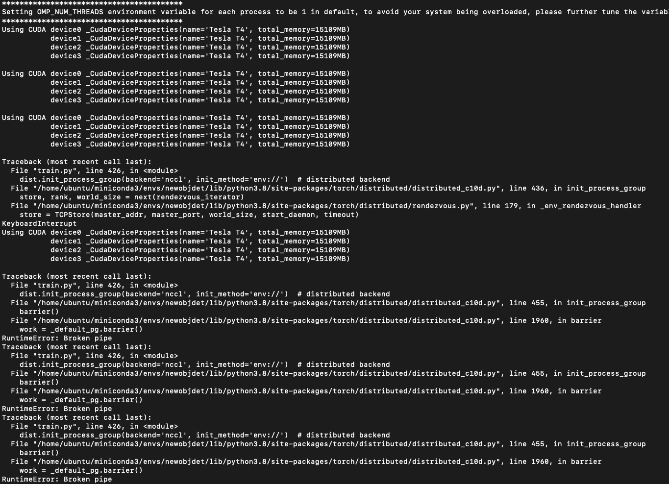 Runtime Error broken pipe · Issue #118 · WongKinYiu/ScaledYOLOv4 · GitHub