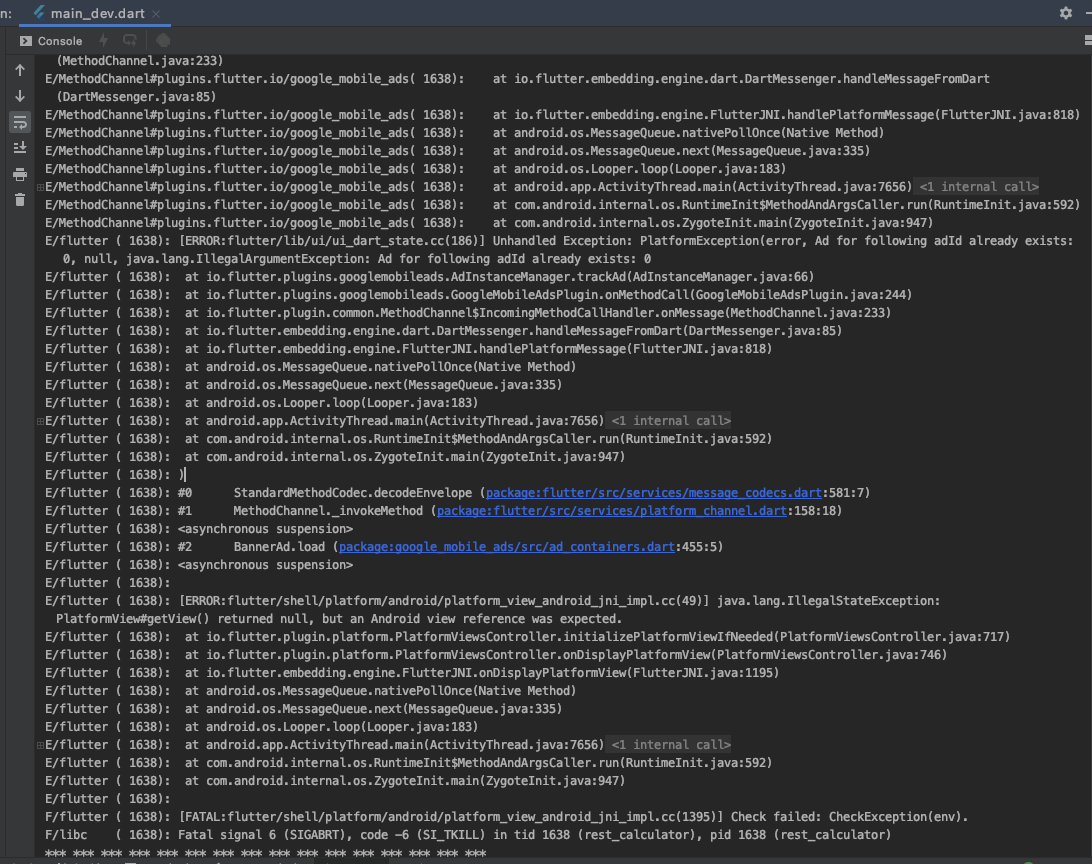 🐛 Hot Reloading crashes app · Issue #50 · googleads/googleads-mobile ...