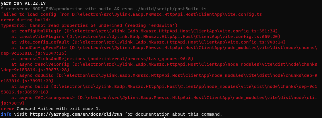 执行yarn build,报错 · Issue #522 · colinin/abp-next-admin · GitHub