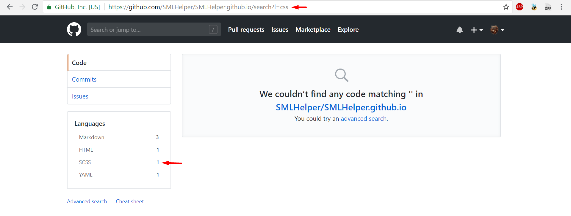 SCSS Is classified as CSS in the language bar, but not in the search feature · Issue #4245 ...