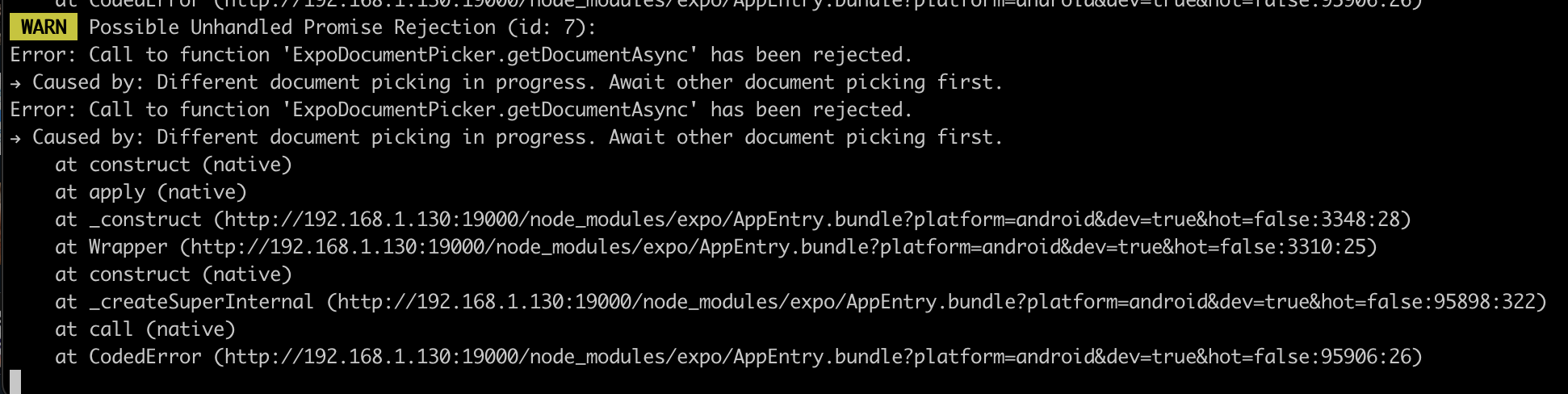 expo-document-picker app crash on android · Issue #21851 · expo/expo · GitHub