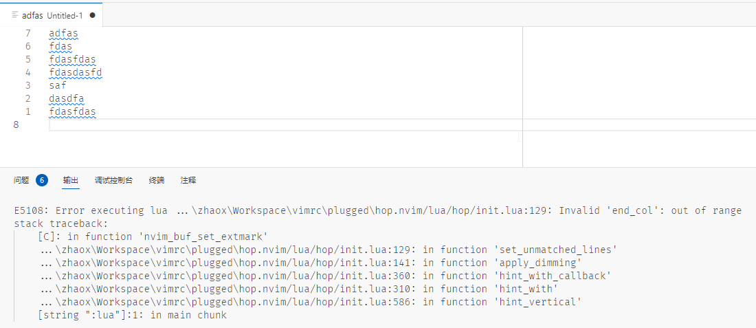 bug: EasyMotion: Vim(call):E117: Unknown function: VSCodeSetTextDecorations : function ...