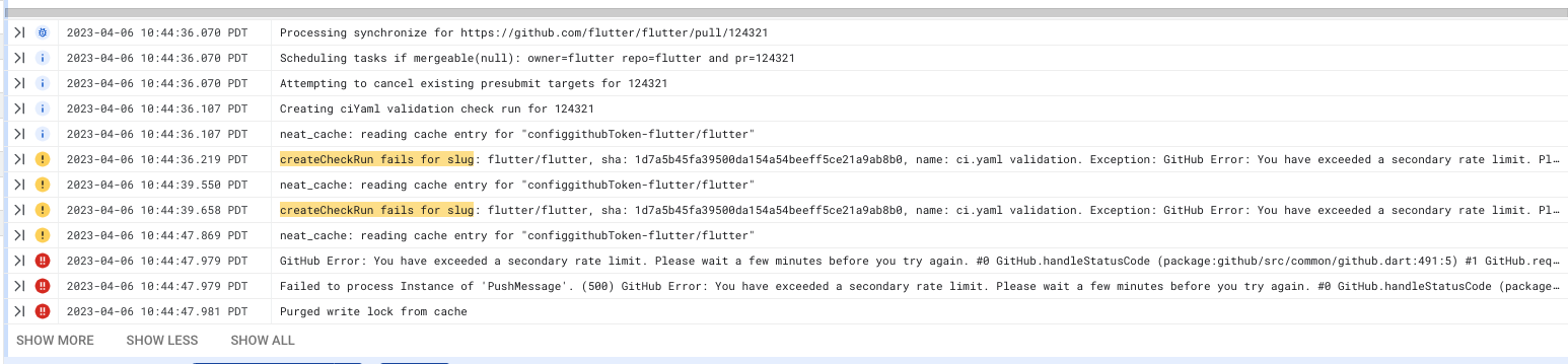 Running builds are not being stopped in LUCI when a PR is closed · Issue #124238 · flutter ...