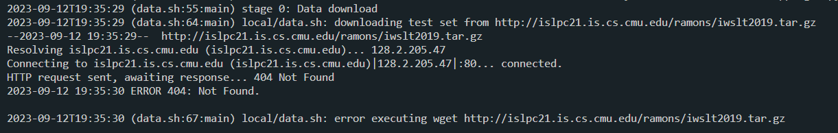 url_iwslt19 is not valid in the how2 example · Issue #5428 · espnet/espnet · GitHub