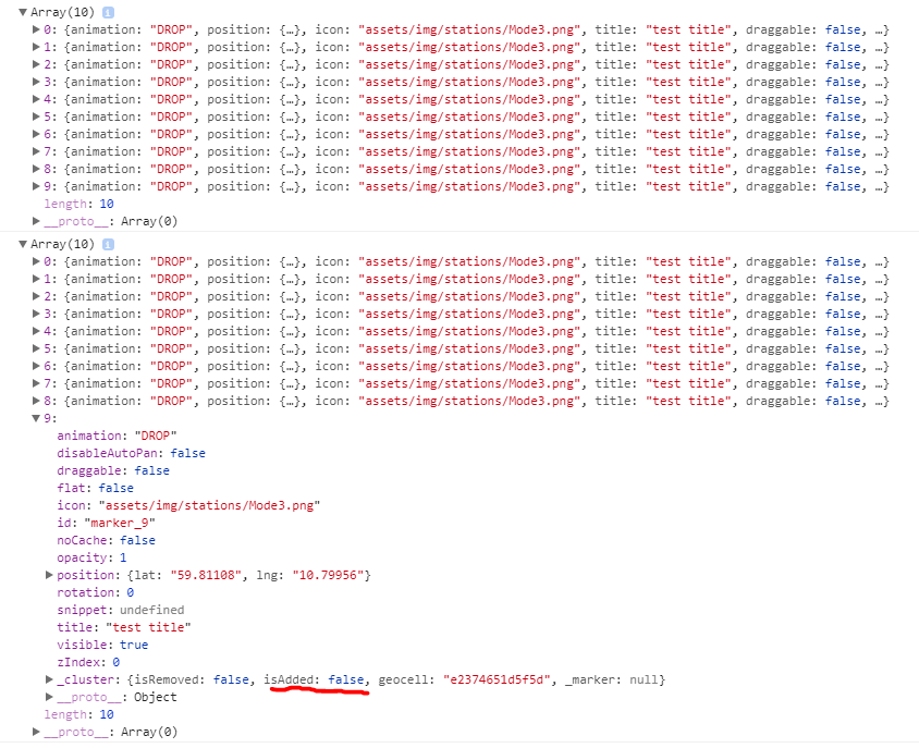 Ionic: MarkerCluster not working, does not render any of the markers.... · Issue #2013 ...
