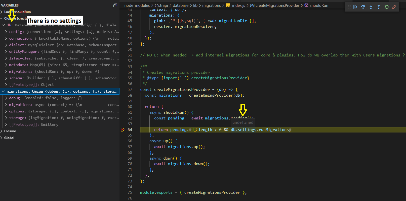 Cannot read properties of undefined (reading 'runMigrations') · Issue #15308 · strapi/strapi ...