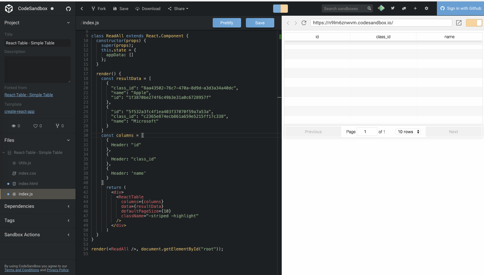 Table content not displayed · Issue #529 · TanStack/table · GitHub