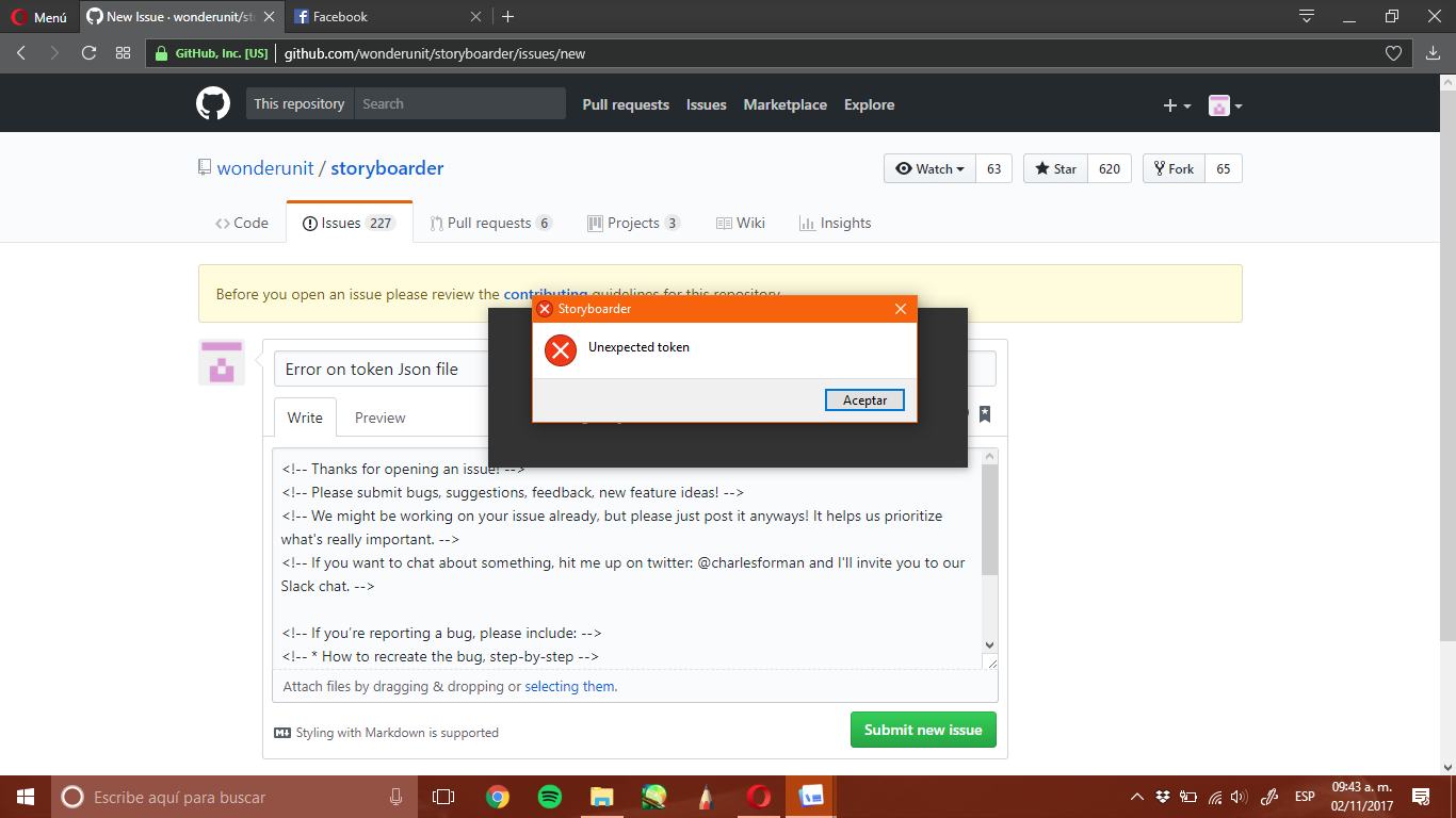 Unexpected token in Json at position 0 · Issue #871 · wonderunit/storyboarder · GitHub