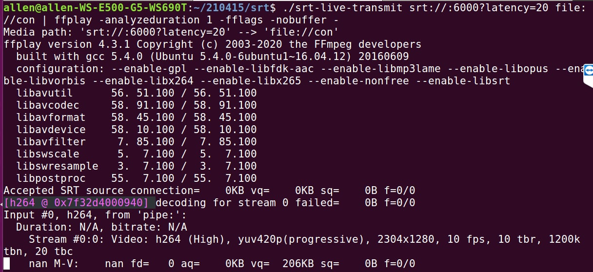 How to reduce srt streaming latency to microsecond ? · Issue #1962 · Haivision/srt · GitHub