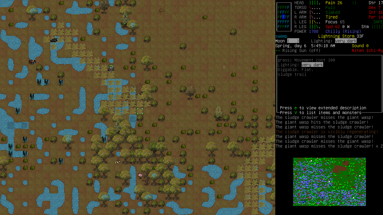 Thick Sludge Trail does not appear when using Look Around hotkey ...