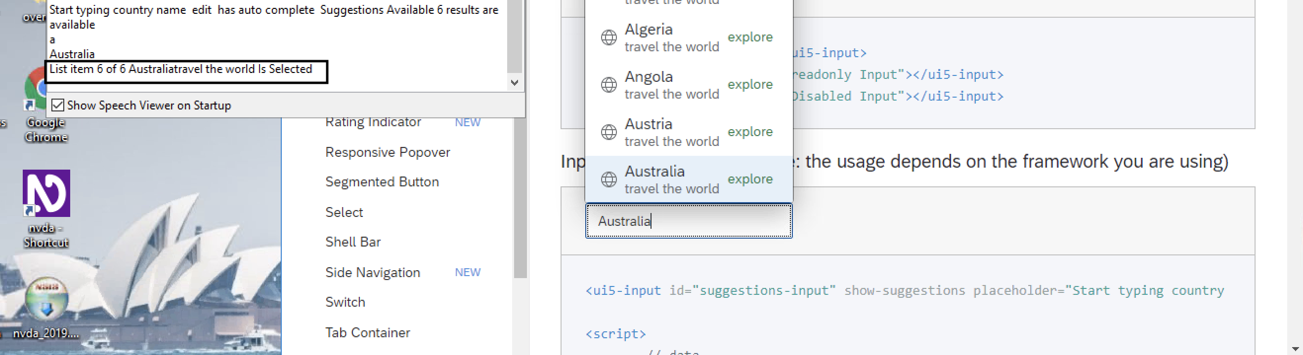 "Selected" being read out while navigating through Responsive Popover options can be confusing ...