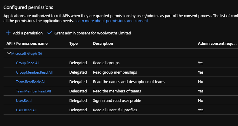 Azure AD organizational data cannot be imported following the readme guide · Issue #9044 ...