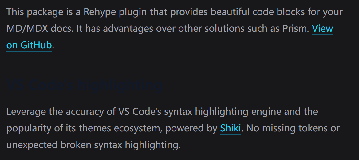 website: wrong heading color · Issue #29 · rehype-pretty/rehype-pretty ...