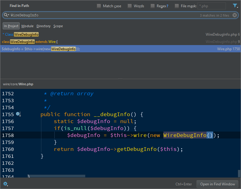 WireDebugInfo class never loaded but used in core · Issue #394 ...