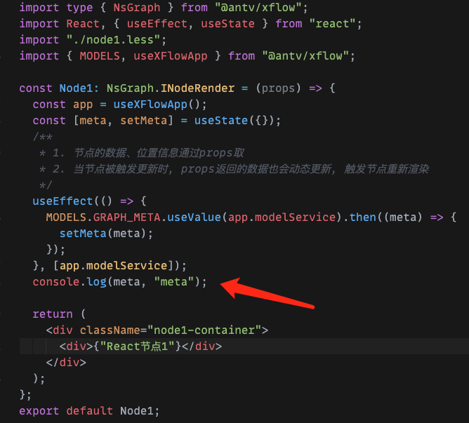 meta数据修改后，node组件里面获取不带新的值 · Issue #378 · antvis/XFlow · GitHub