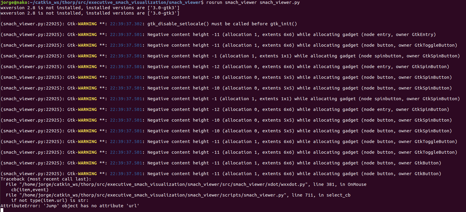Smach Viewer On Melodic · Issue 20 · Ros Visualization Executive Smach Visualization · Github