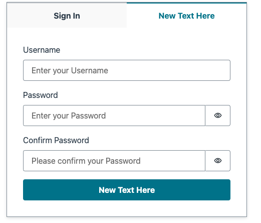 Better Text Customization Ability To Customize Create Account Button Text · Issue 3347 · Aws