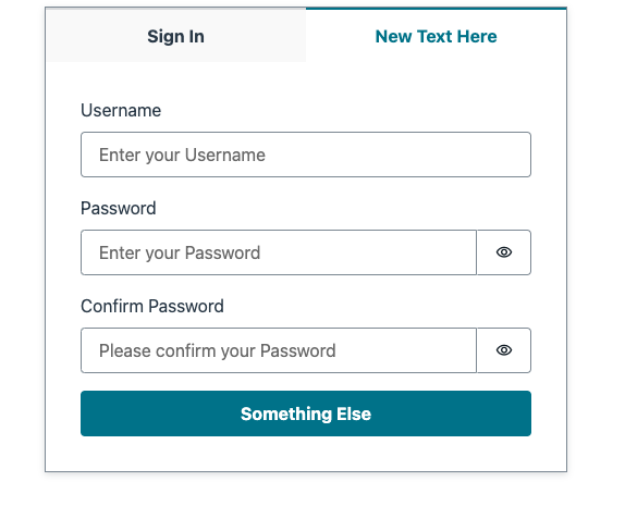 Better Text Customization Ability To Customize Create Account Button Text · Issue 3347 · Aws