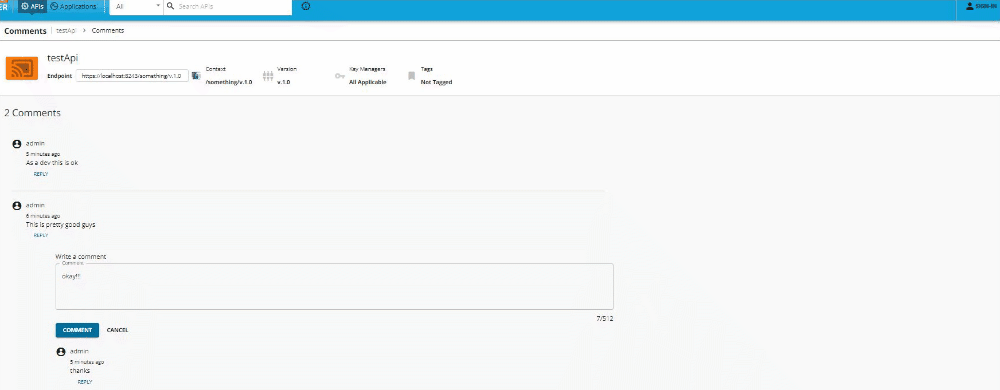 Replying to a comment without login in to the devPortal · Issue #10301 · wso2/product-apim · GitHub