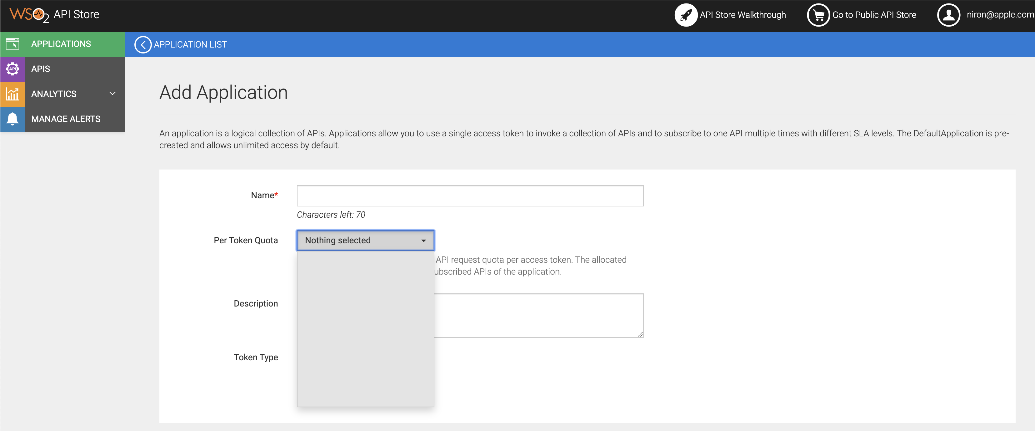 Per Token Quota Are Not Getting Displayed Without Apis In Store For Tenants · Issue 7987 · Wso2