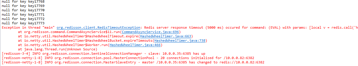 redisson not handling failover in sentinel mode · Issue #1095 · redisson/redisson · GitHub