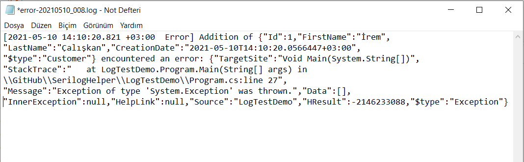 GitHub - iremcaliskan/SerilogHelper: SerilogHelper is a logging helper for projects contain ...