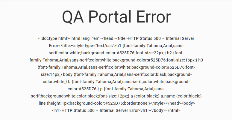 API - Can't create project return error 500 · Issue #58 · QAC-Portal/QA-Portal · GitHub