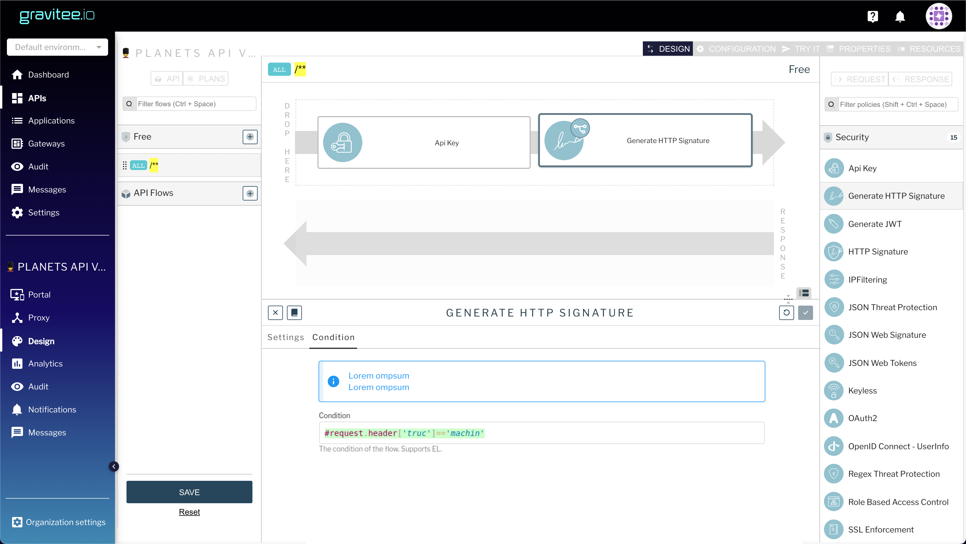 [Policies] Add a condition for execution · Issue #6614 · gravitee-io/issues · GitHub