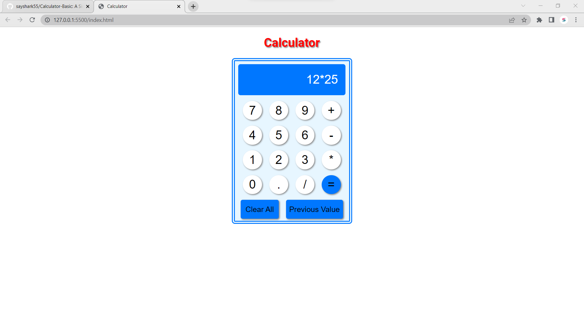 GitHub - sayshark55/Calculator-Basic: A Simple Calculator with smallest ...