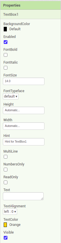 Can the hint color of the textbox be set? Question from a appathon ...