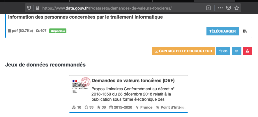 Recommandation du jeu de données sur sa propre page · Issue #195 · datagouv/data.gouv.fr · GitHub