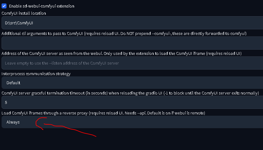 sd-webui-comfy not loading in webui tab remotely. · Issue #107 ...