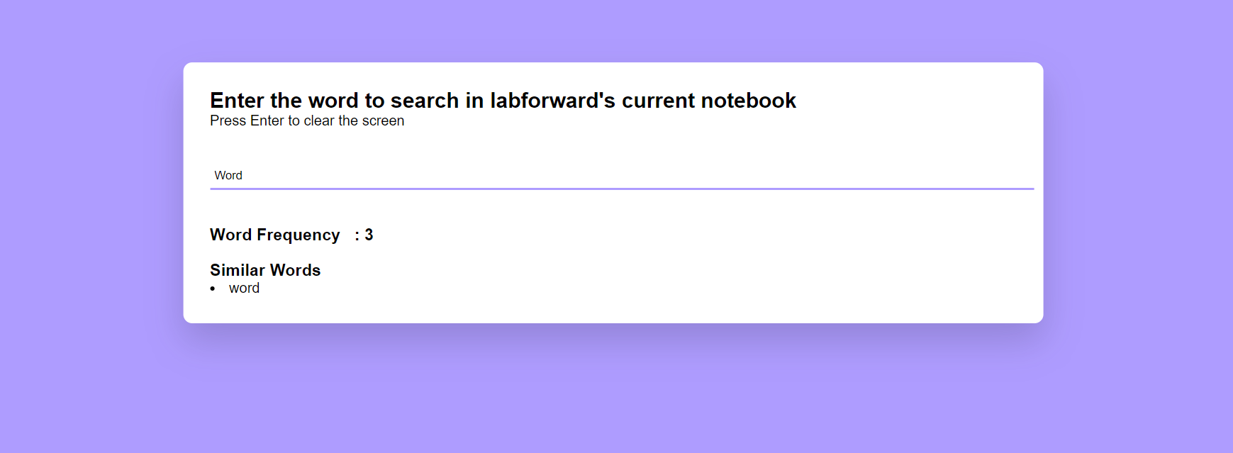 GitHub - pawankhatri22/wordfrequency: Project to find word frequency and similar words in ...