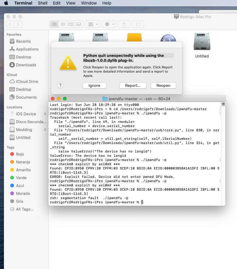 zsh: segmentation fault · Issue #245 · axi0mX/ipwndfu · GitHub