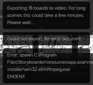 Unable to Export to Video · Issue #2116 · wonderunit/storyboarder · GitHub