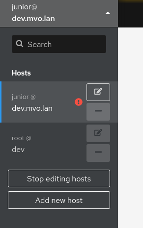 shell: Can't remove current host · Issue #14150 · cockpit-project ...