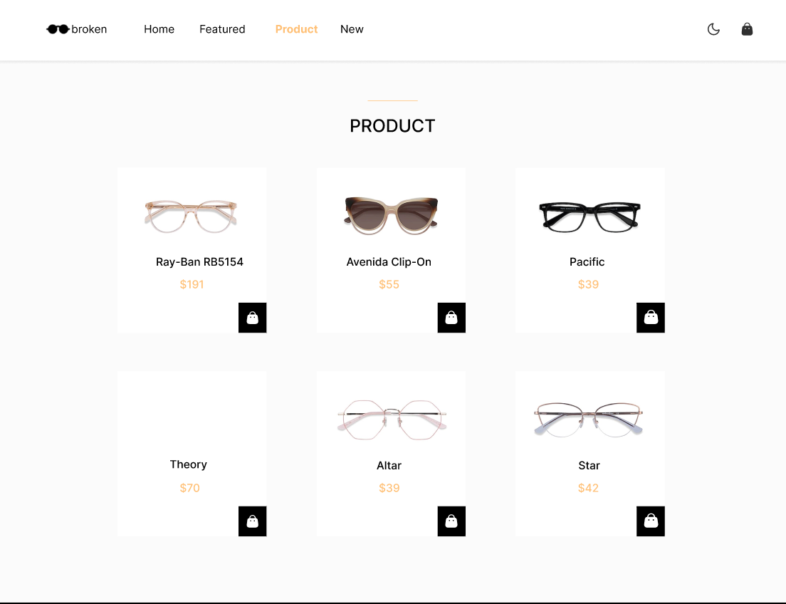 GitHub - aristoon1/Glasses-OnlyHTML