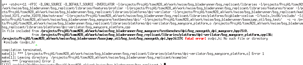 make: entering an unknown directory · Issue #795 · bespoke-silicon-group/bsg_replicant · GitHub