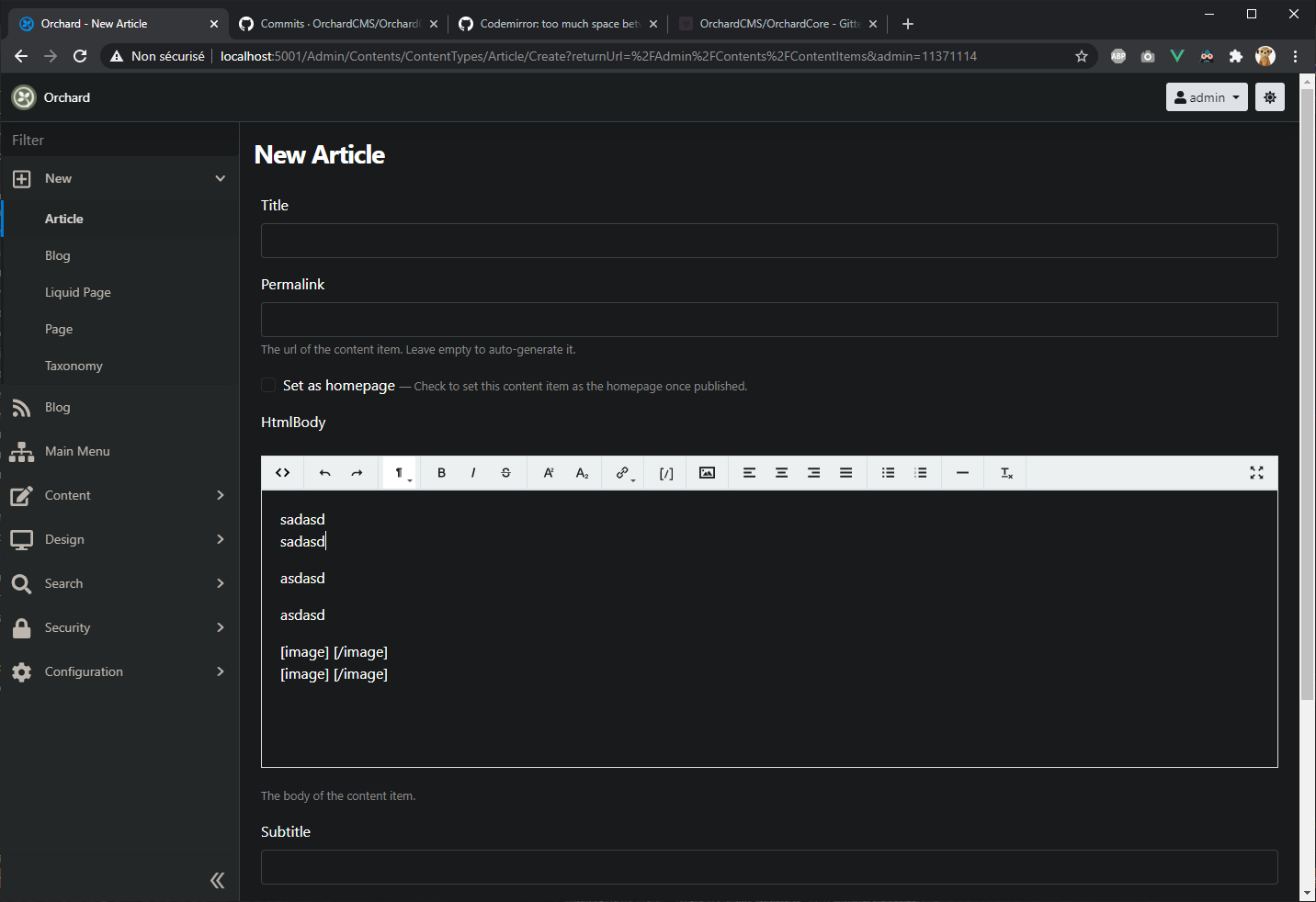 Codemirror: too much space between two lines · Issue #7799 · OrchardCMS/OrchardCore · GitHub