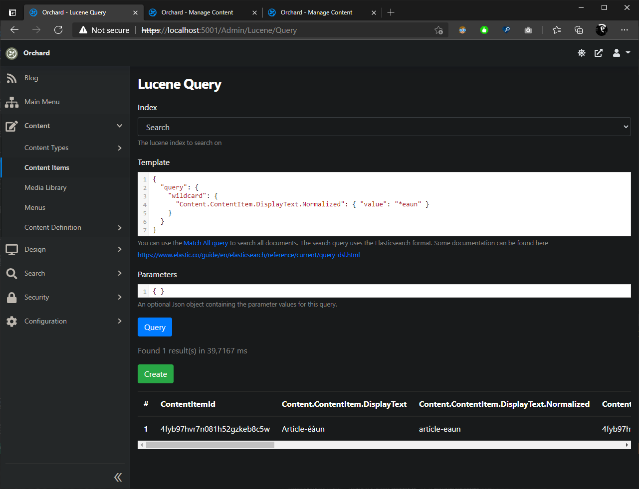 Searching Displaytext With Lucene Standardanalyzer Does Not Remove